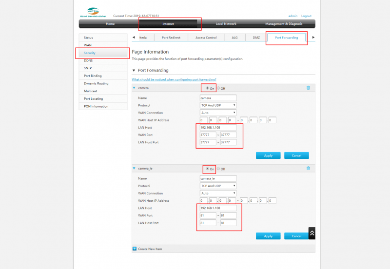 Cách Mở Port Modem Viettel - Viettel Bình Định