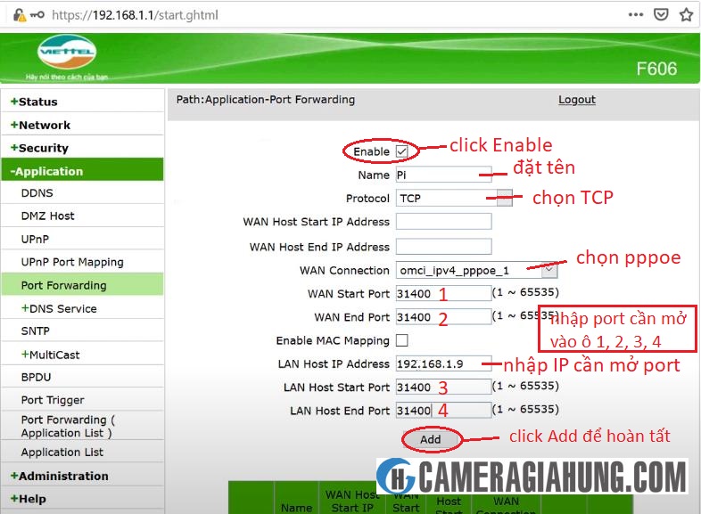 Cách Mở Port Modem Viettel - Viettel Bình Định